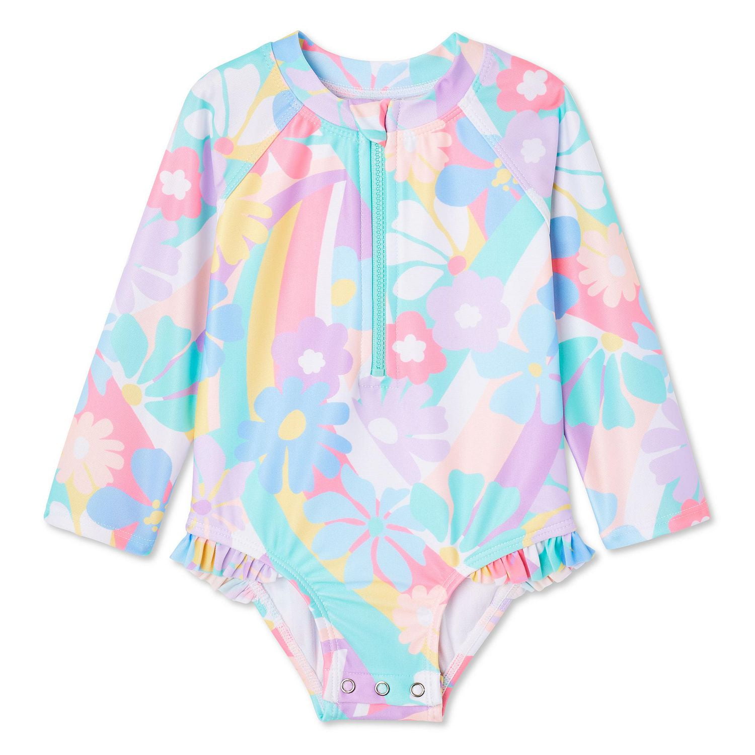 George Baby Girls' Rash Guard 1-Piece, Sizes 3-24 months - Walmart.ca
