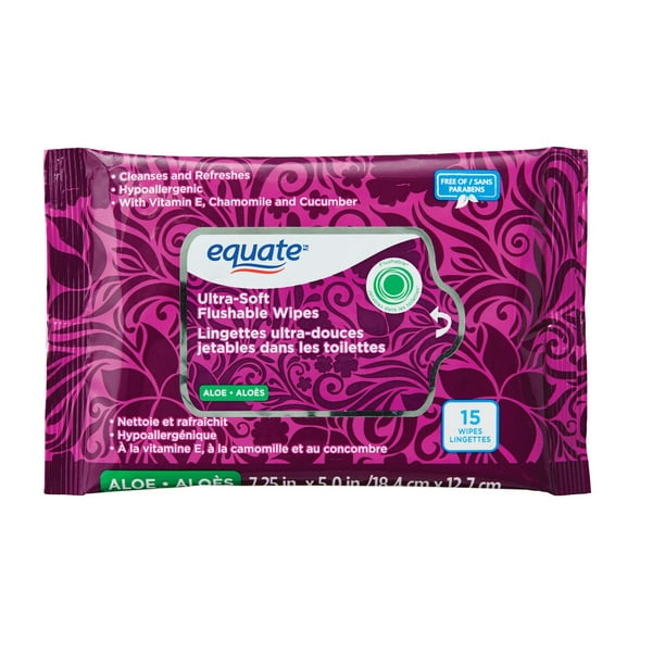 Ultra Soft Flushable Wipes, 15 wipes - Walmart.ca