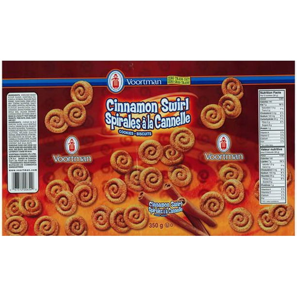 Voortman Cinnamon Swirl Cookies, 250 g - Walmart.ca
