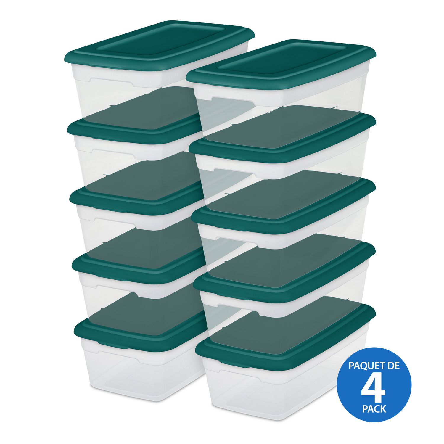 Sterilite Set Of (10) 5.7L Boxes- Blue- 4PK | Walmart Canada