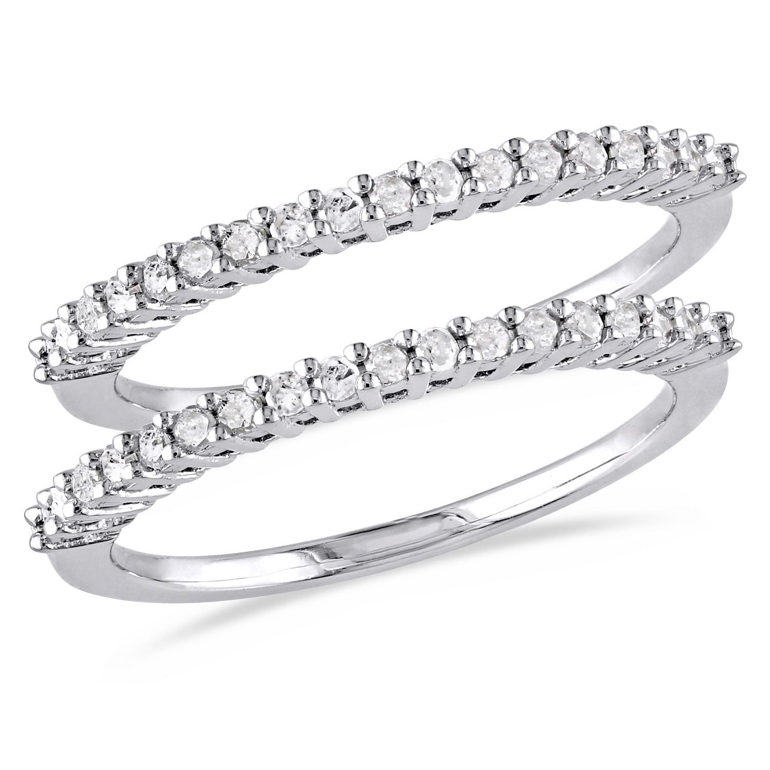 Click here for Miabella 1/3 Carat T. W. Diamond Sterling Silver 2... prices