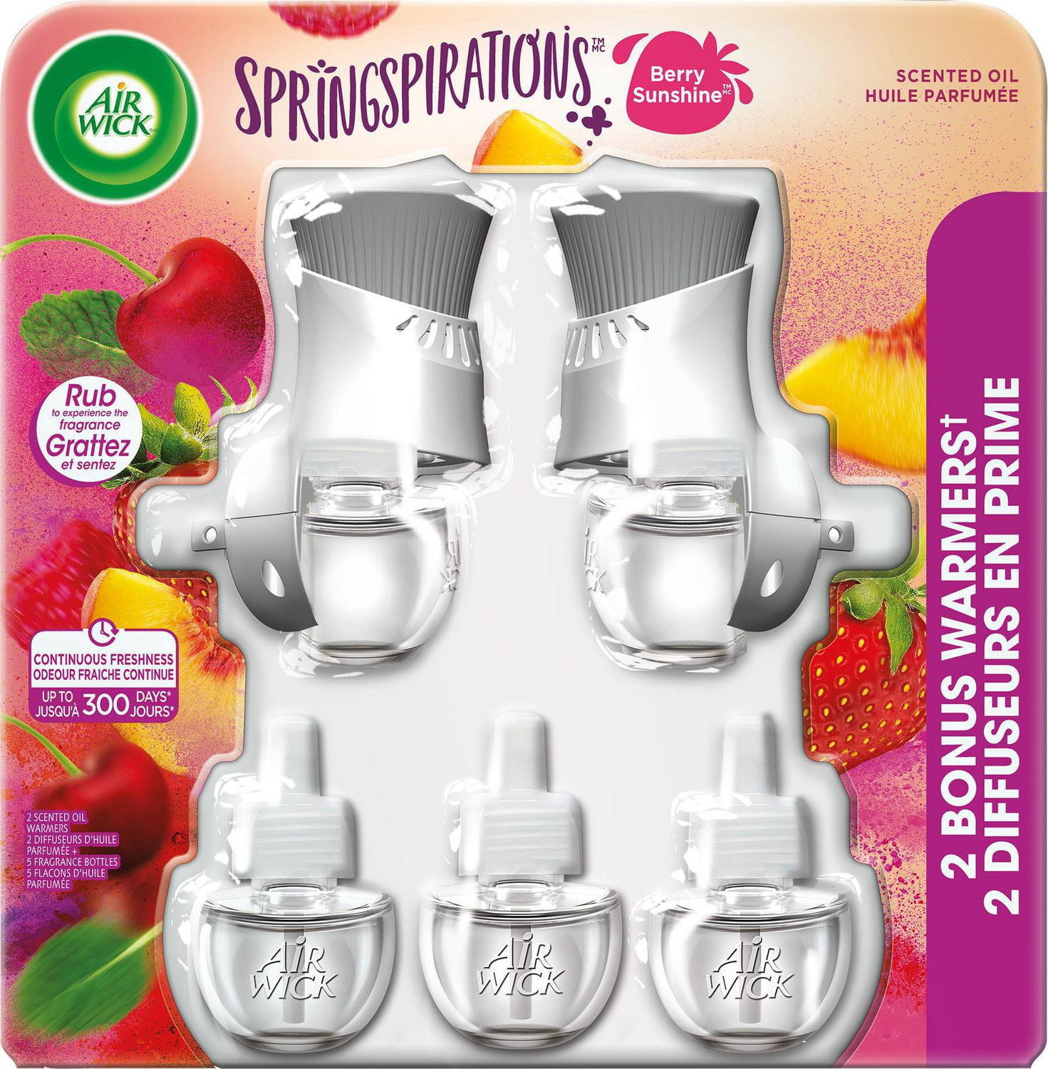 Air Wick Springspirations Scented Oil Kit (2 Warmers + 5 Refills ...