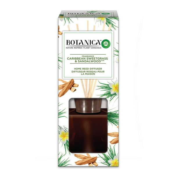 Botanica by Air Wick Reeds 80 mL, Caribbean Sweetgrass & Sandalwood ...