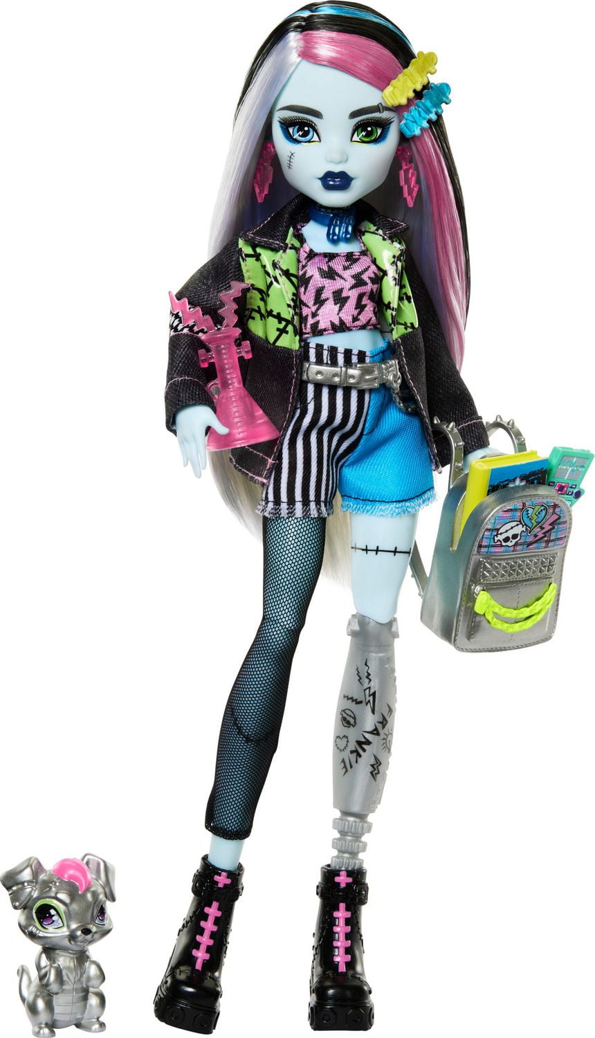 Monster High Frankie Stein Fashion Doll with Pet Watzie and Accessories Ages 4Y Walmart