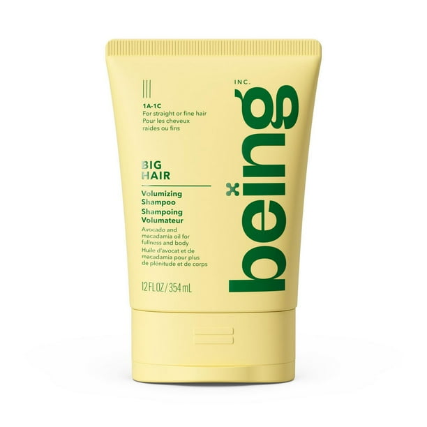 being BIG HAIR Volumizing Shampoo with Avocado and Macadamia Oil 354mL ...