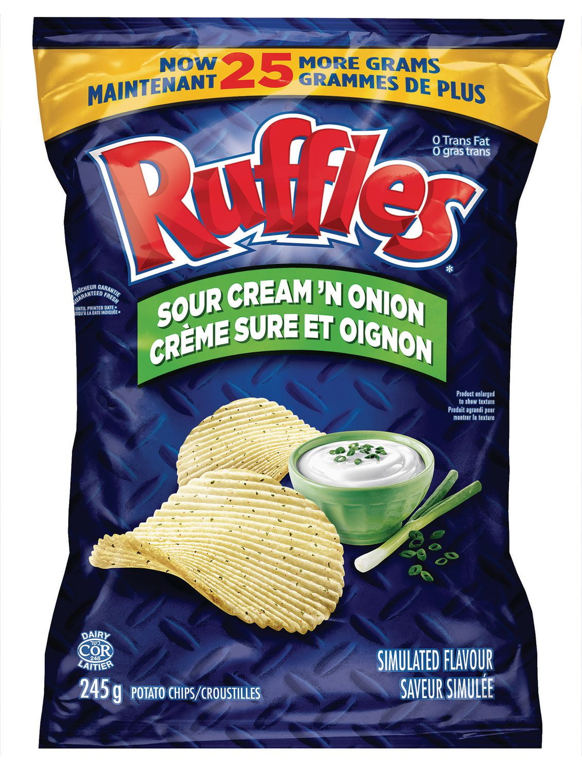 Ruffles Sour Cream & Onion Potato Chips | Walmart Canada