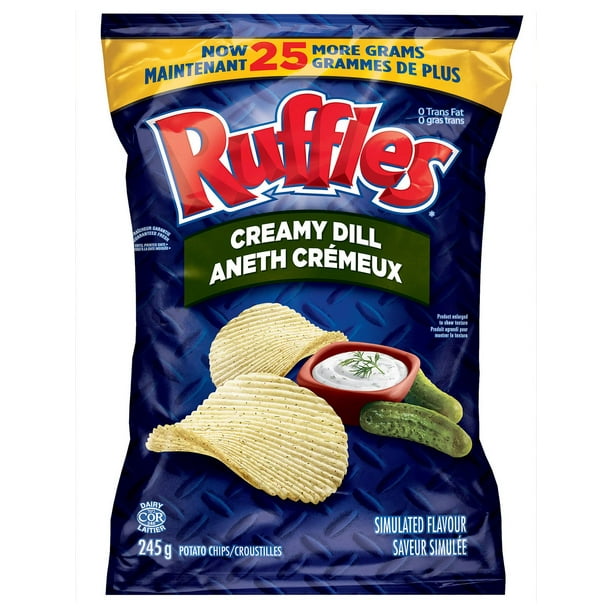 Ruffles Creamy Dill Potato Chips - Walmart.ca