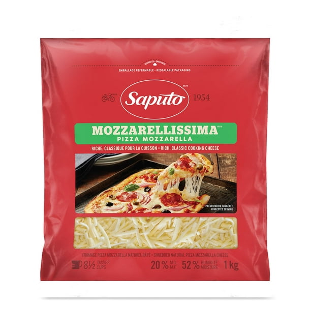 Saputo Mozzarellissima Pizza Mozzarella Shred 20% M.F. - Walmart.ca