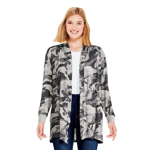George Women’s Printed Hacci Hooded Cardigan - Walmart.ca
