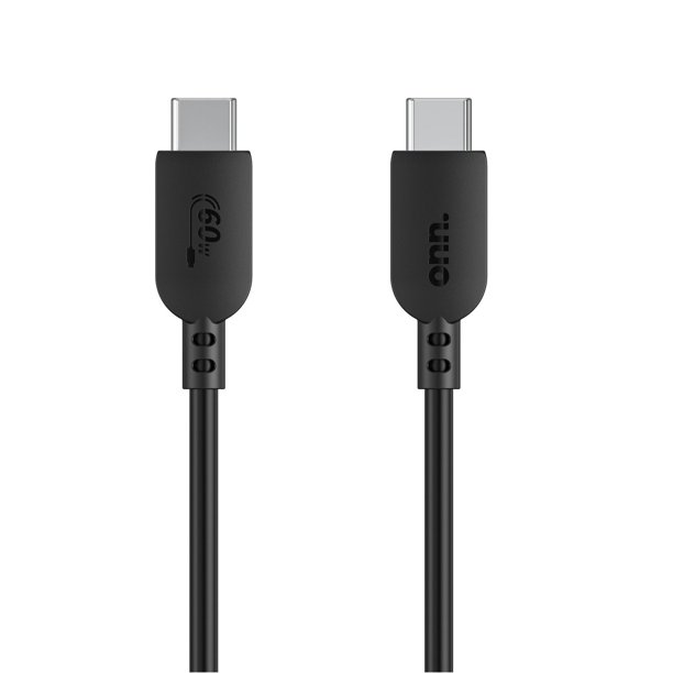 onn. USB 60W Certified USB-C to USB-C 3 FT/0.9 m Charge & Sync Cable ...
