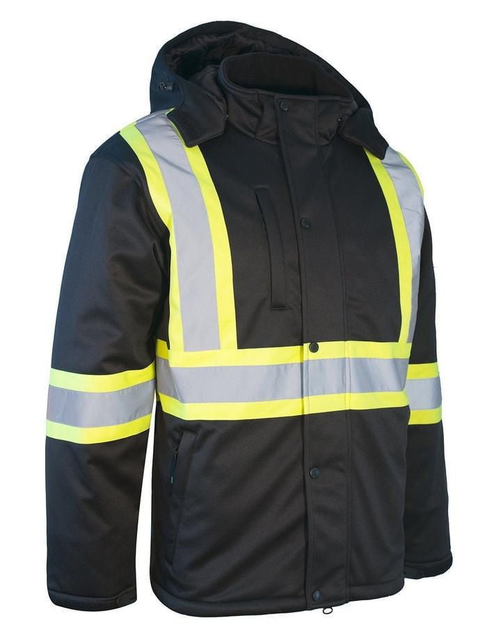 Click here for Forcefield Hi Vis Softshell Winter Safety Jacket 4... prices