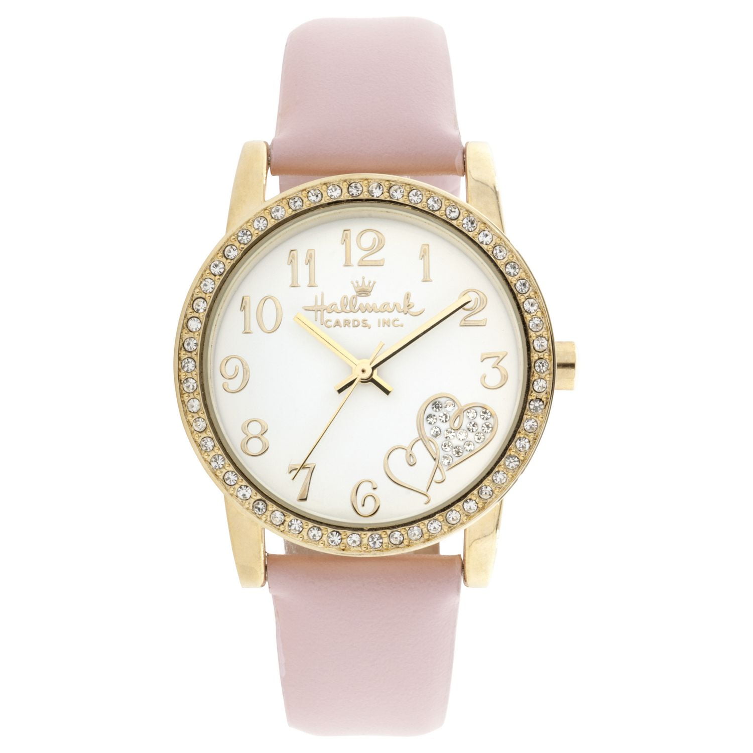 Hallmark Ladies Gold Two Hearts Design Analog Watch | Walmart Canada