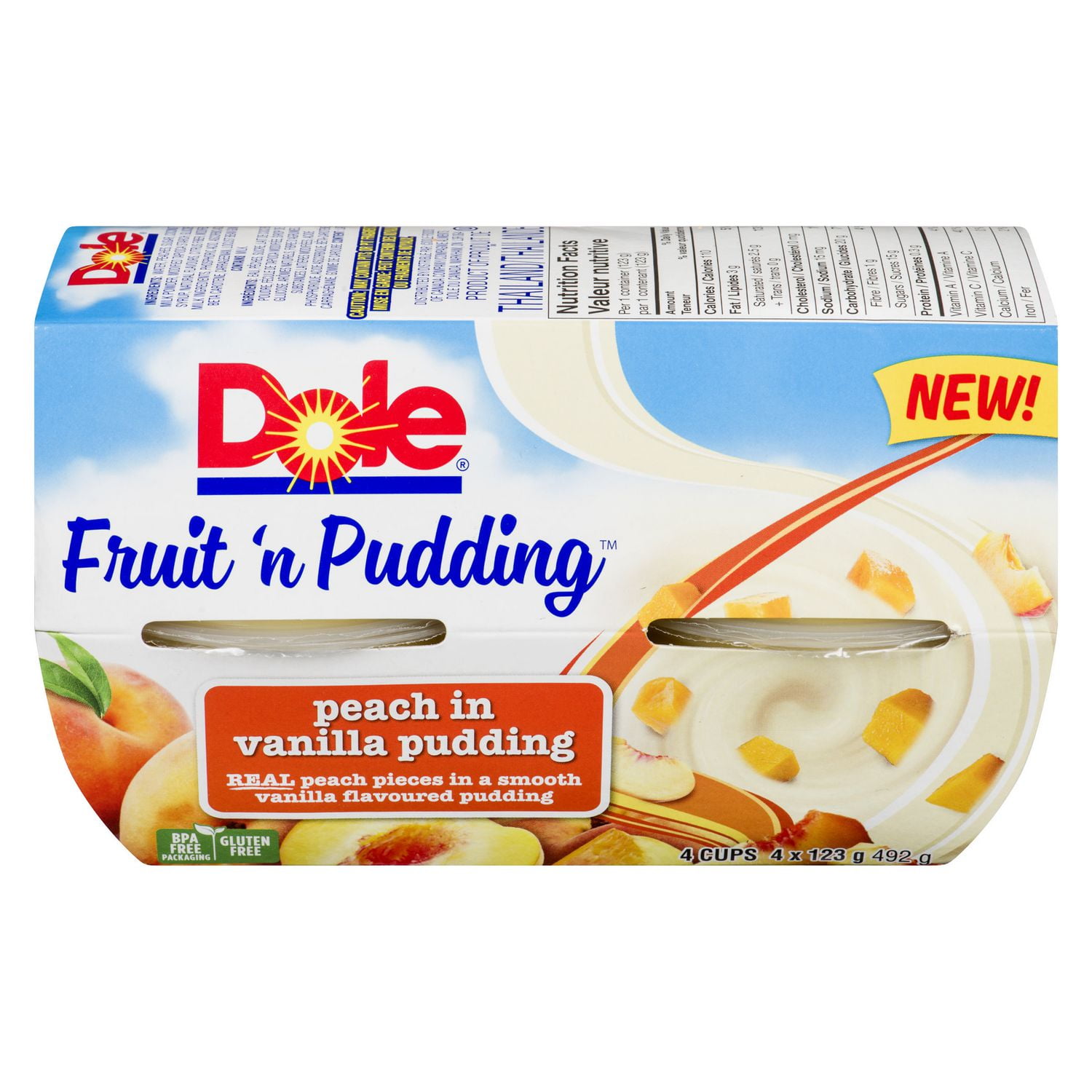 Dole Fruit'n Pudding Peaches in Vanilla Pudding | Walmart Canada