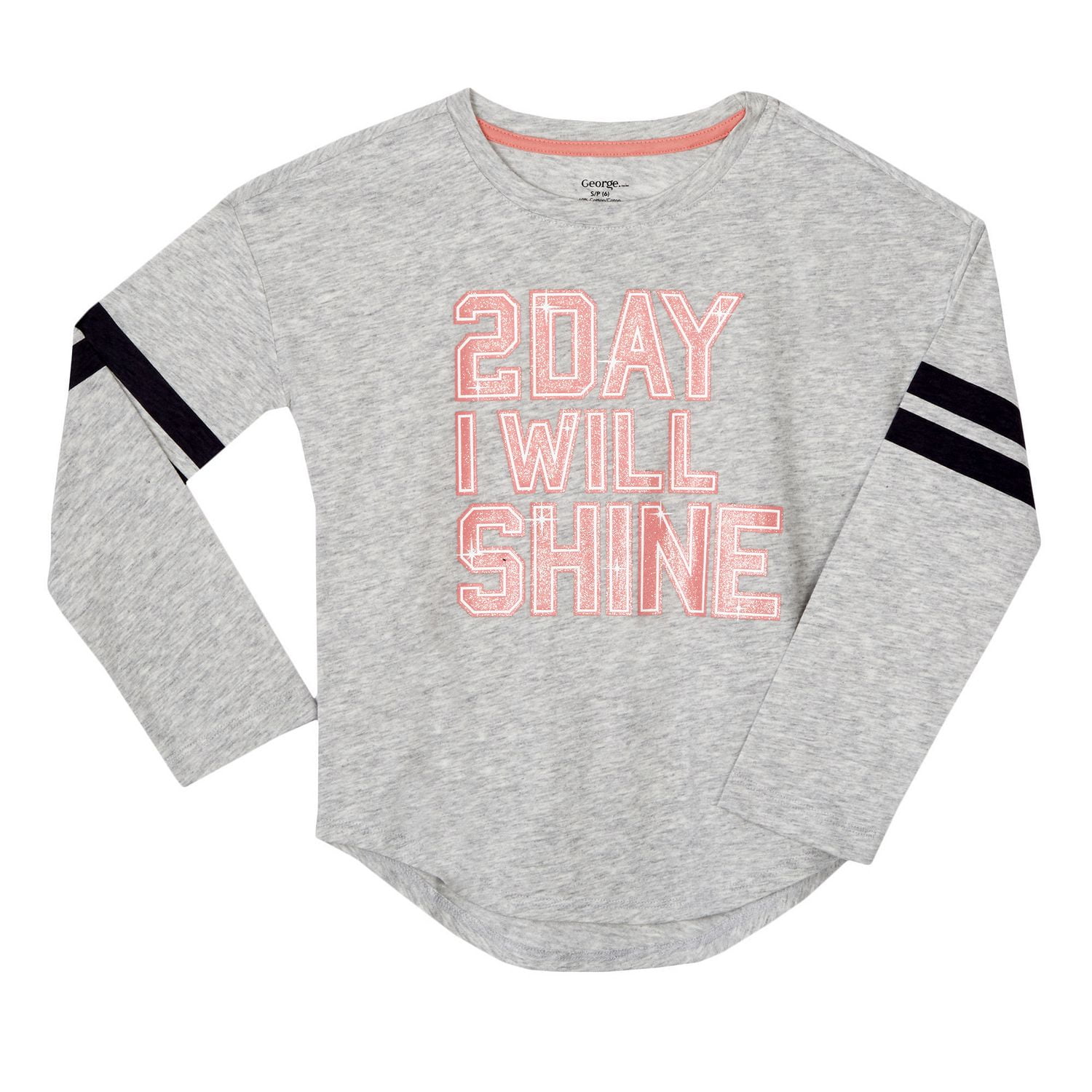 George Girls' Drop Shoulder Top | Walmart Canada