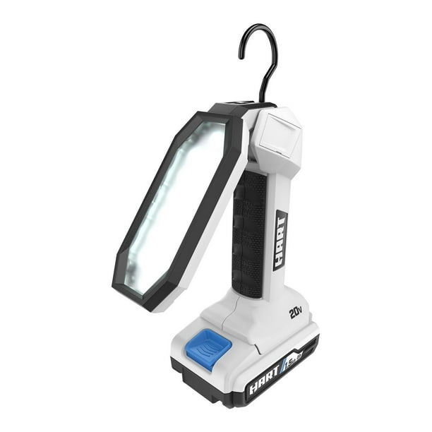 HART 20-Volt LED Folding Project Light Kit (1) 20-Volt 1.5Ah Lithium ...