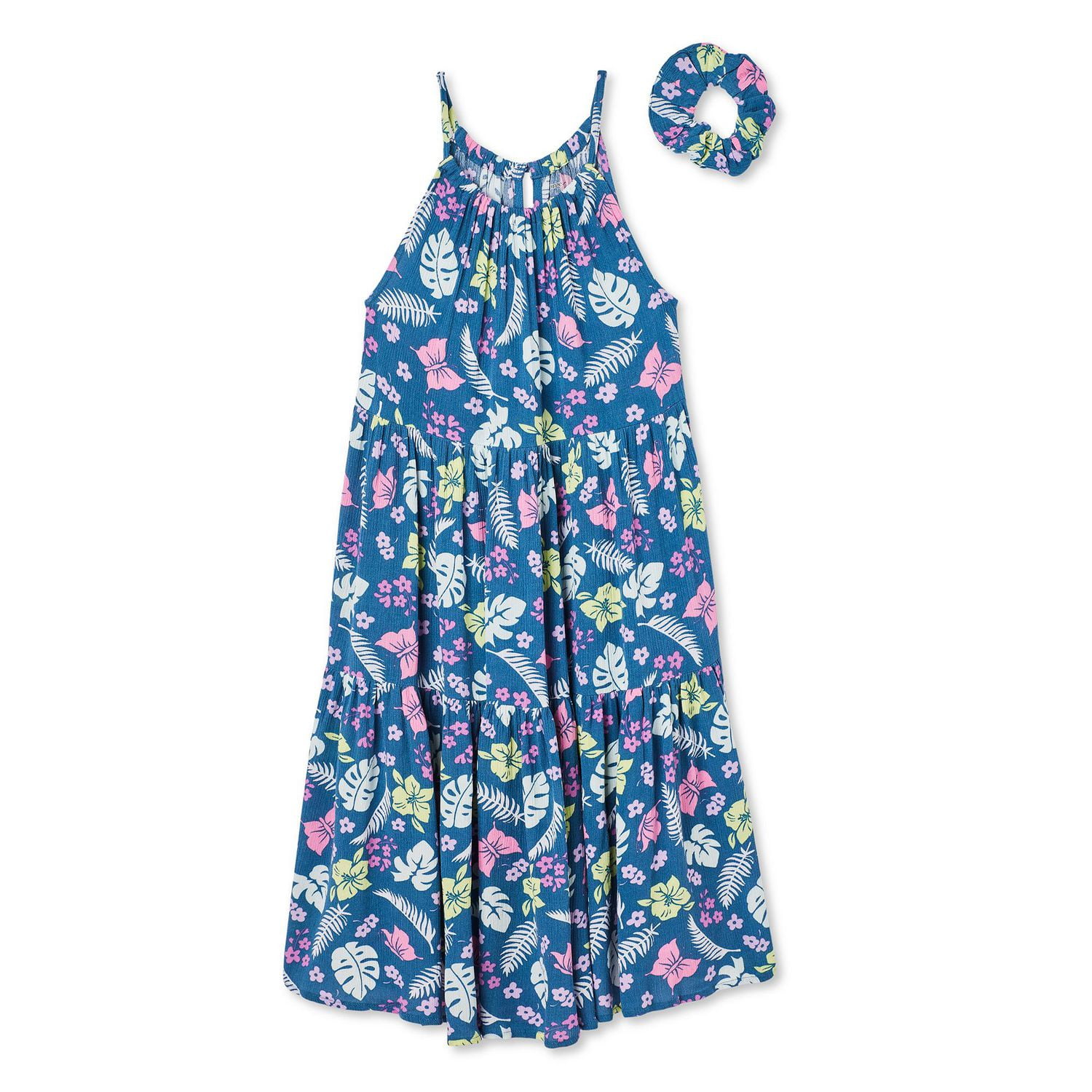 George Girls' Tiered Dress 2-Piece Set - Walmart.ca