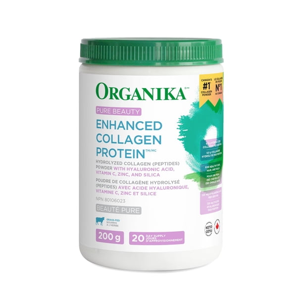 ORGANIKA Pure Beauty Enhanced Collagen, 200G Tub - 20 Servings - Walmart.ca