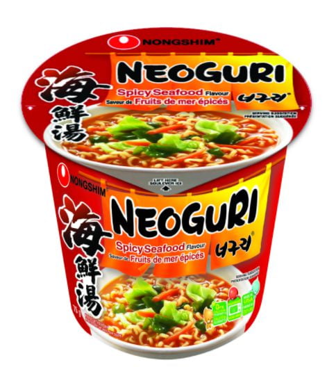 Nongshim America Spicy Seafood Flavour Neoguri Noodle Soup Cup ...