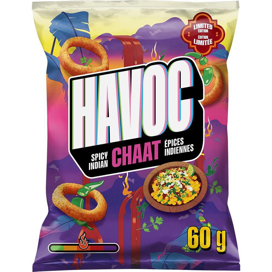 Click here for Havoc Spicy Indian Chaat Flavoured Corn Snacks prices