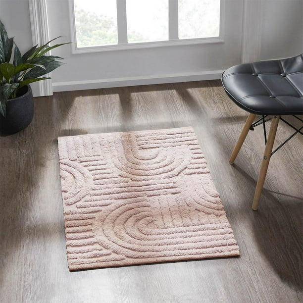 Mainstays Curve Lines Scatter Rug, 24" x 36", High-low Scatter Rug ...