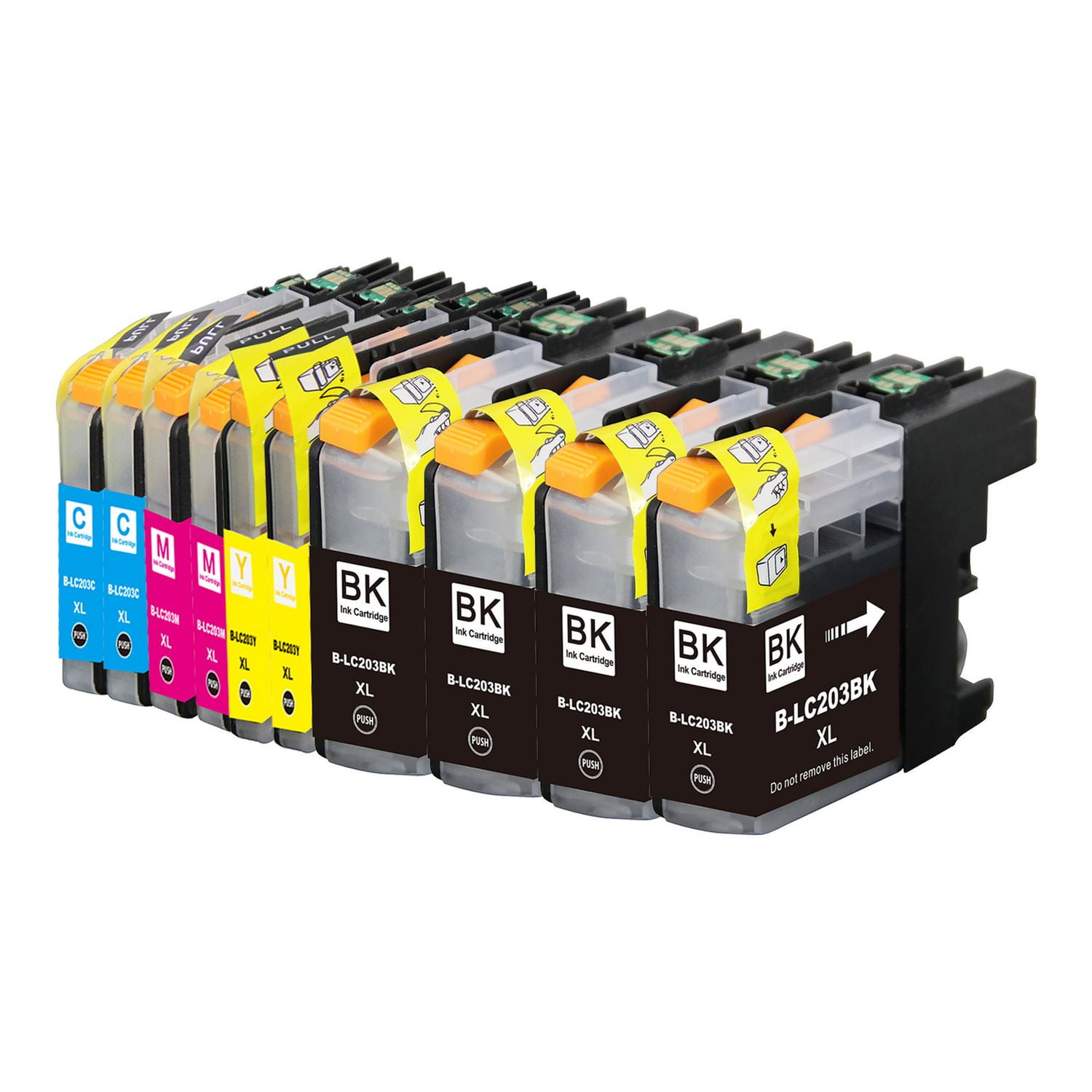 L-ink Compatible Ink cartridge set LC203 (LC-203) (Black x4, Cyan x2 ...