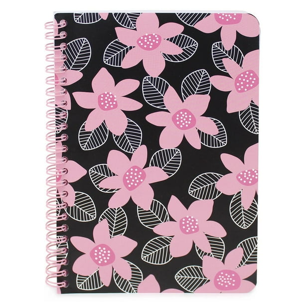 Pen + Gear Modern Floral Soft Cover 6x8 Spiral Notebook, Ruled ...