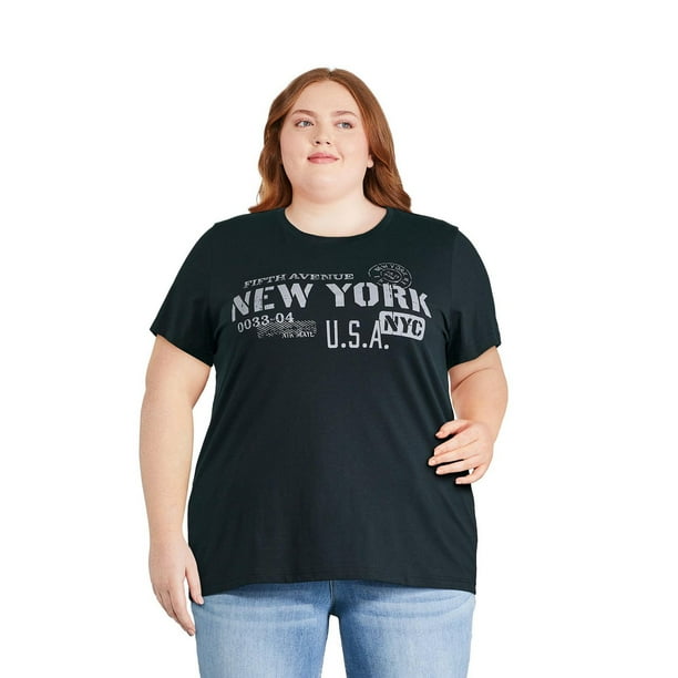 The Pink Closet Women's Plus Graphic Tee, Sizes 1X-4X - Walmart.ca