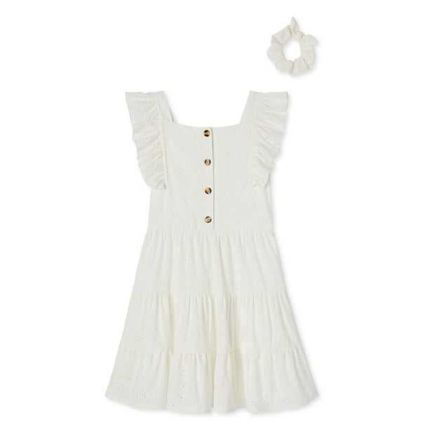 George Girls' Eyelet Dress 2-Piece Set - Walmart.ca