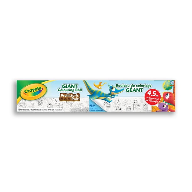 Crayola Giant Colouring Roll, Prehistoric Pals - Walmart.ca
