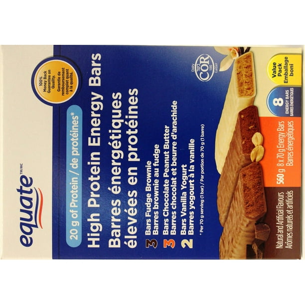 Equate High Protein Energy Bars, Value Pack - Walmart.ca