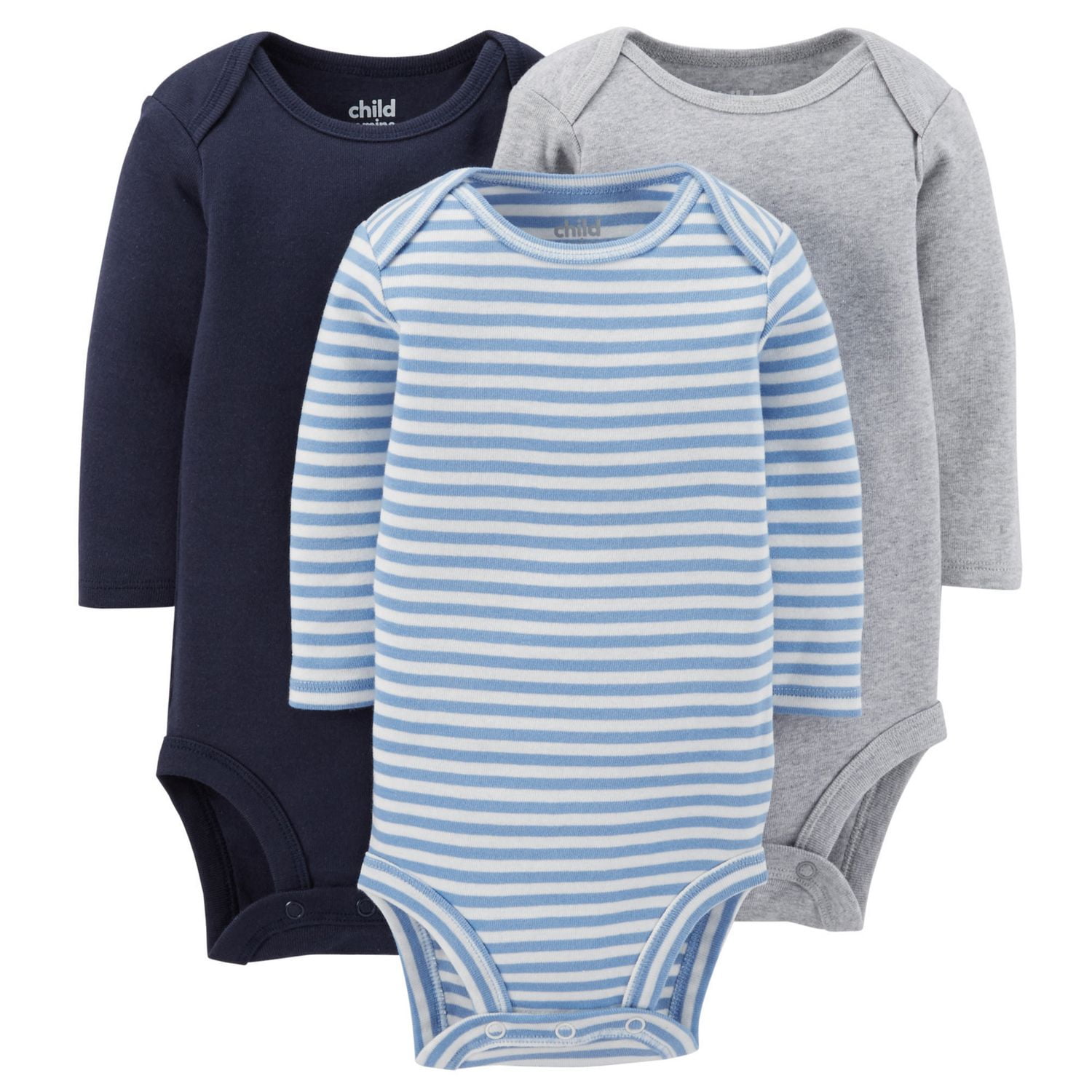 Child of Mine made by Carter's 3-Pack Basic Bodysuits for Boys ...