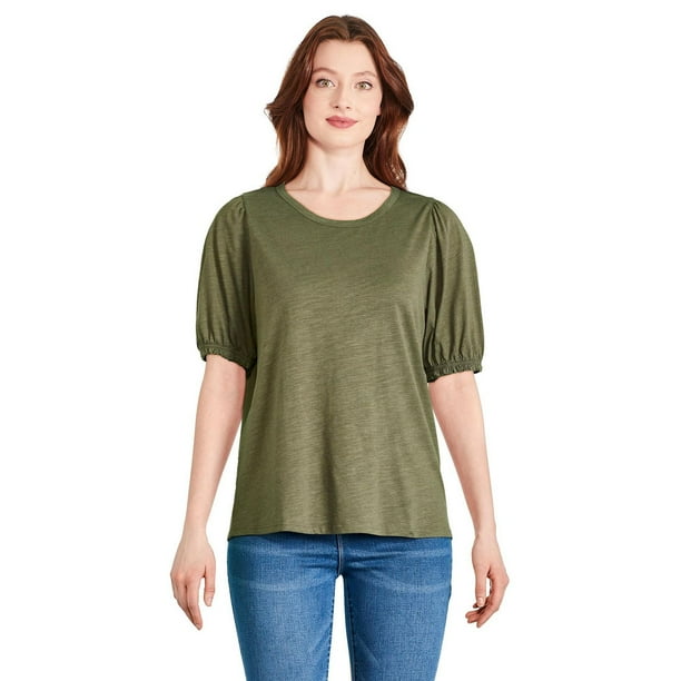 George Women's Puff Sleeve Tee - Walmart.ca