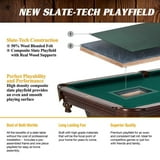 8.5 ft Arlington Slate-Tech Drop Pocket Pool Table, Billiard Ball and ...