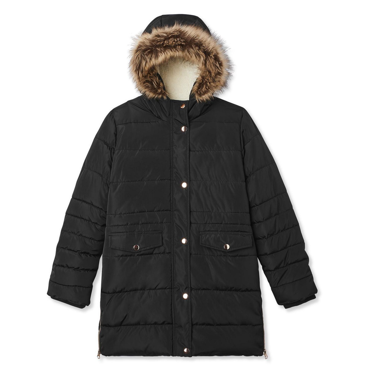George Girls' Hooded Fashion Parka | Walmart Canada