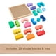 Fisher-Price Wooden Interlocking Blocks Puzzle for Toddlers & Kids, 20 ...