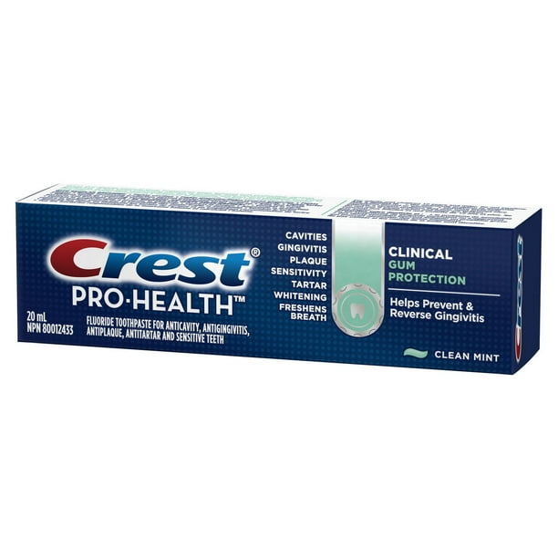 Crest Pro-Health Clinical Gum Protection Clean Mint Toothpaste, 20 ml ...