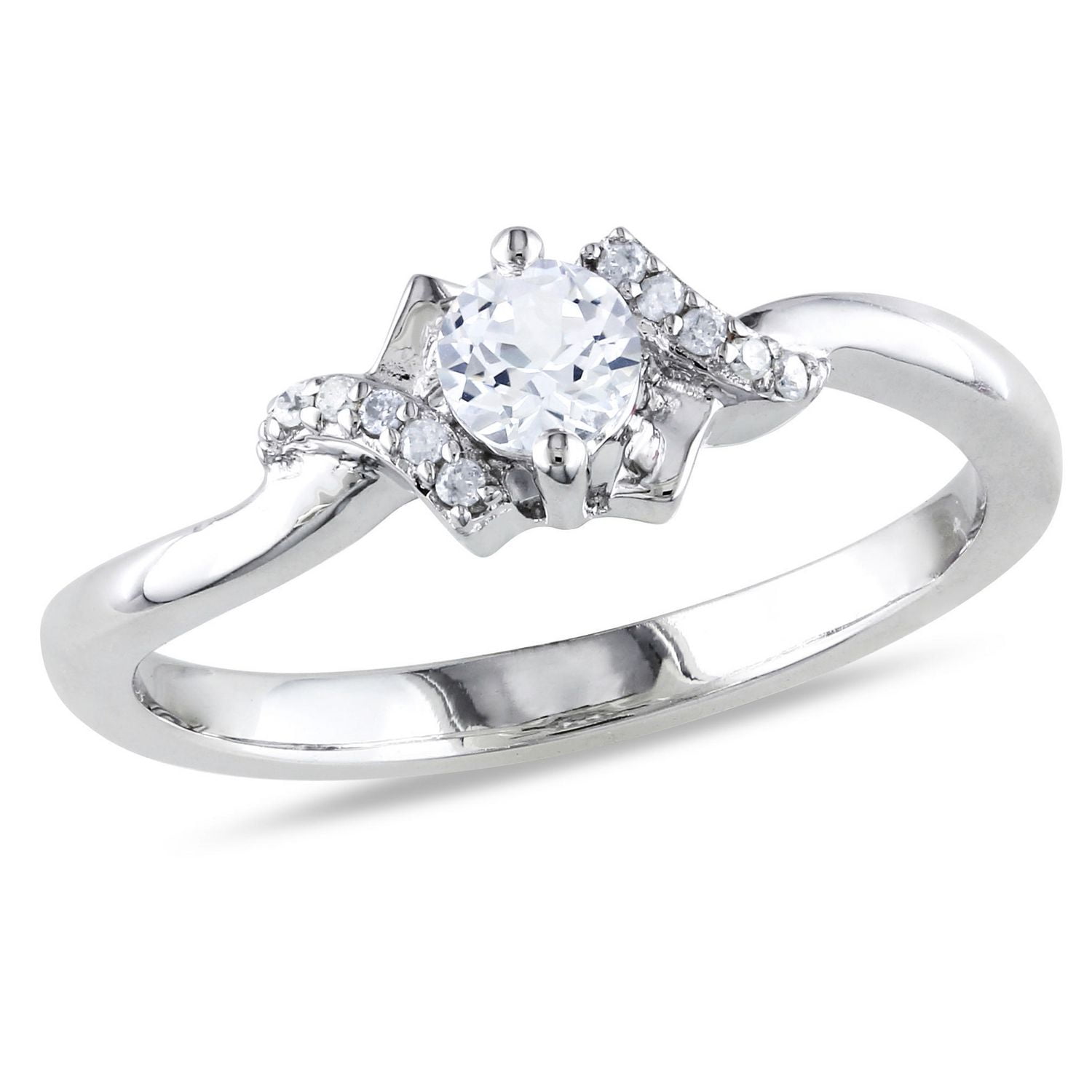 Click here for Miabella 0.33 Carat T. G.W. Created White Sapphire... prices