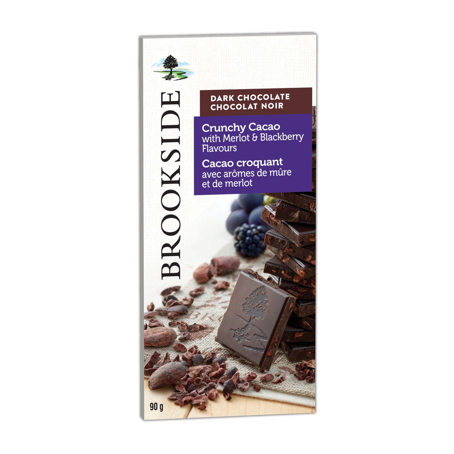 BROOKSIDE Dark Chocolate Crunchy Cacao with merlot and blackberry ...