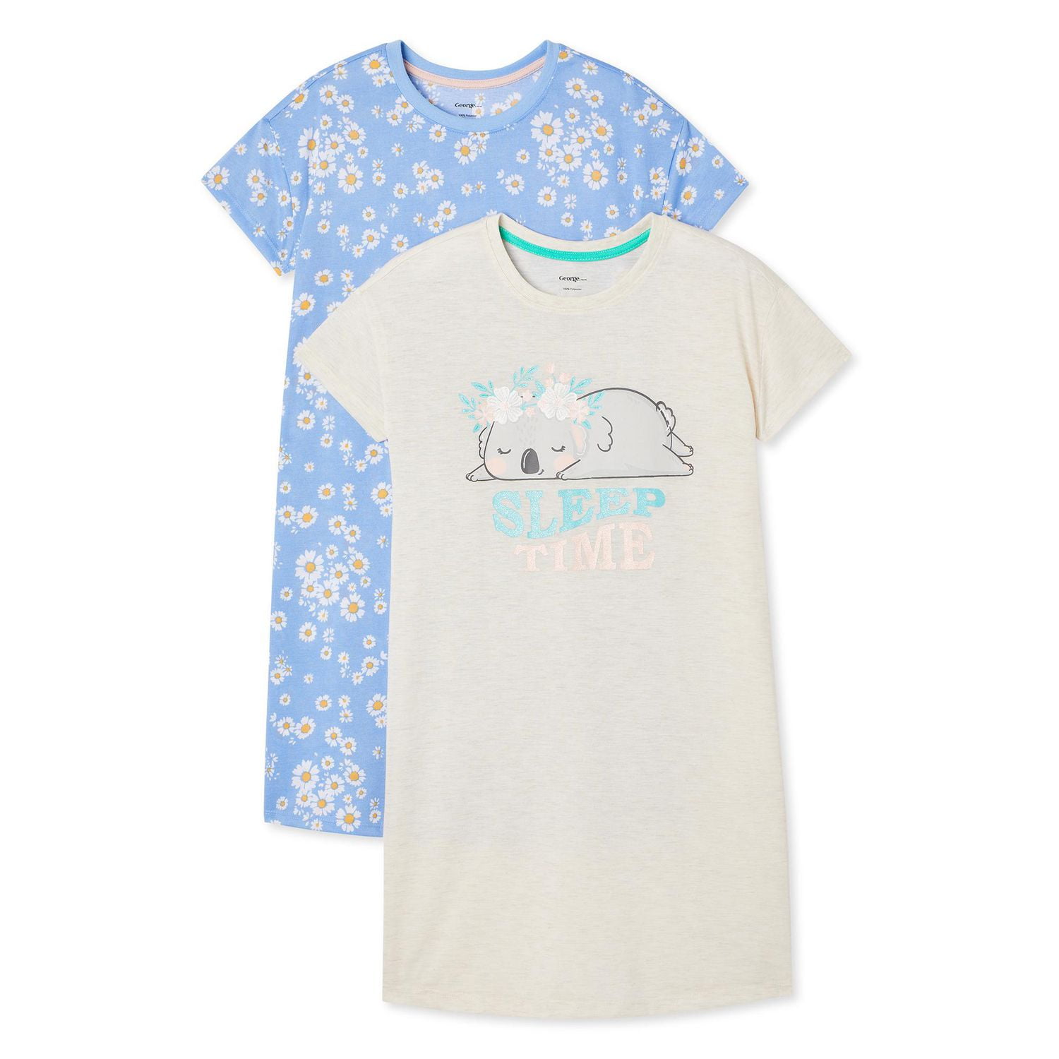 Click here for George Girls Nightshirt 2-Pack M prices