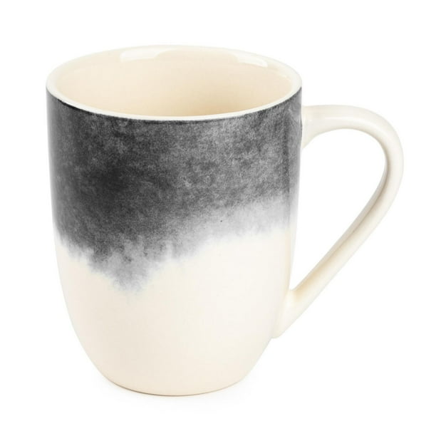 Thyme & Table Grey Drip Stoneware Coffee Mug, 15 fl oz, Dinnerware ...