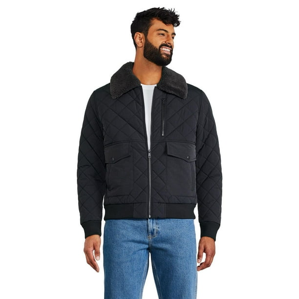 George Men's Quilted Bomber Jacket - Walmart.ca