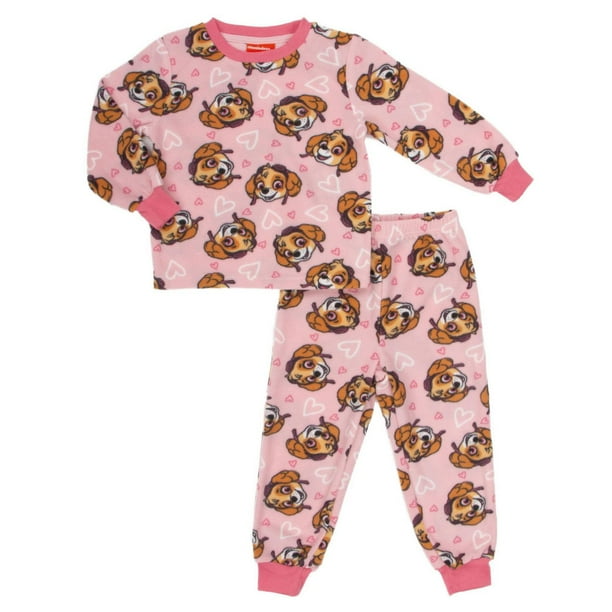 Paw Patrol Girl's 2 Piece Pj Set. Includes long sleeve pant and top ...