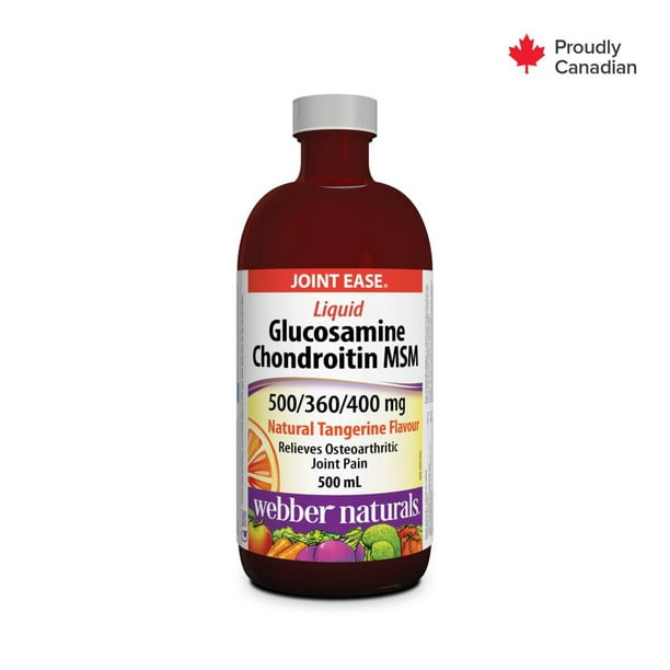 Webber Naturals® Liquid Glucosamine Chondroitin MSM, 500/360/400 mg ...
