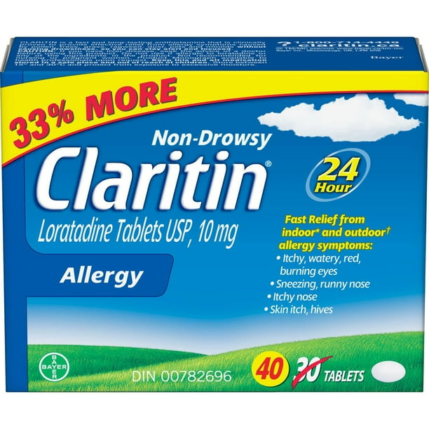 Claritin Allergy Medicine - 24 Hour Non-Drowsy Allergy Medication ...