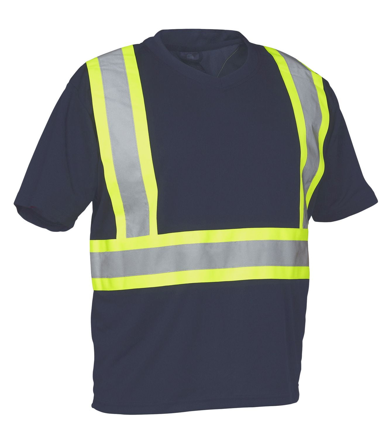 Click here for Forcefield Hi Vis V-Neck Short Sleeve Safety Tee S... prices