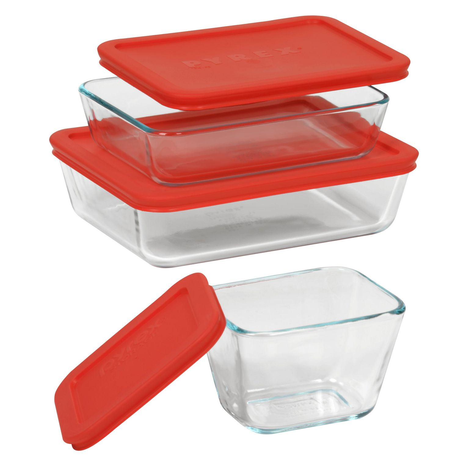 Pyrex Simply Store Rectangular Glass Value Pack, 6 Pieces | Walmart Canada