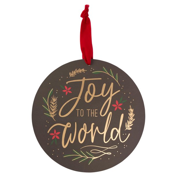 Holiday Time Joy to the World Sign, 10” x 0.24” x 10” - Walmart.ca
