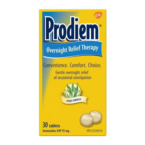 Prodiem Overnight Laxative and Constipation Relief Tablets, 15mg ...