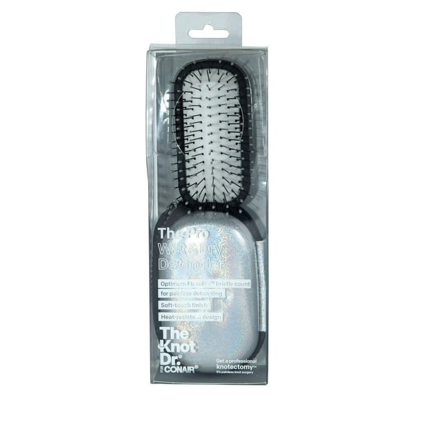 The Knot Dr. Mini Detangler with Metallic Case, Hair Brush - Walmart.ca