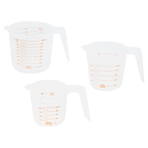 Baker's Secret 3 Piece Liquid Measuring Cup Set, White - Walmart.ca